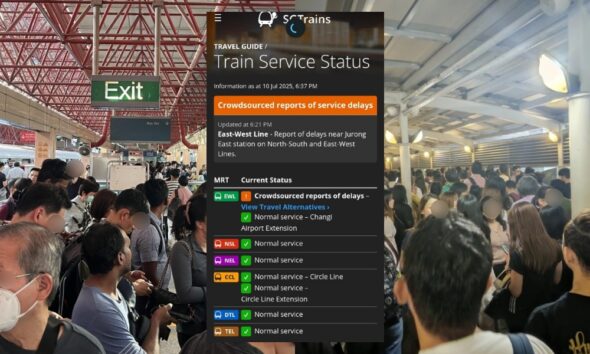 Commuters report EWL delays near Jurong East on 10 July evening, but no ...